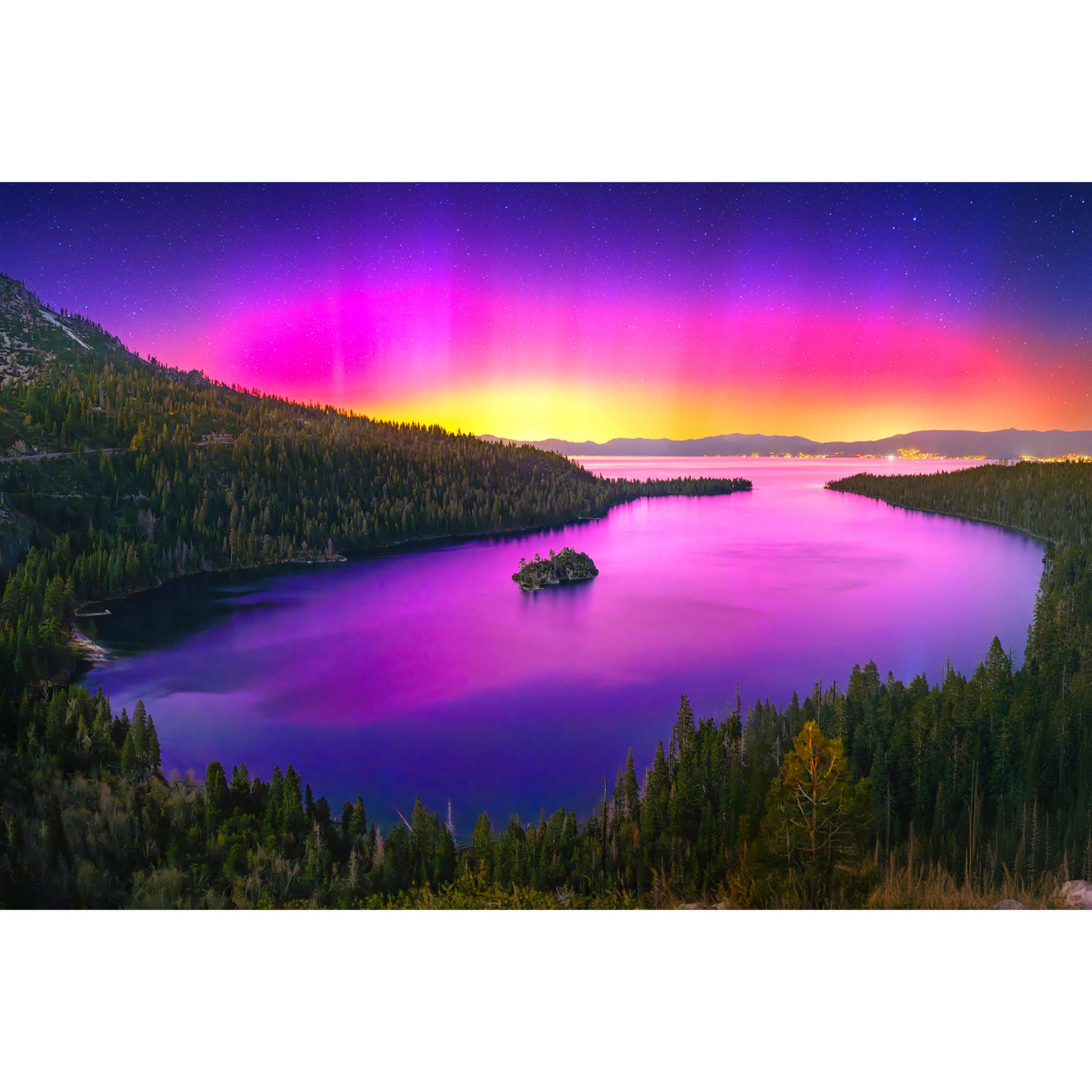 Emerald Bay Aurora Borealis | Twilight and Rust | South Lake Tahoe